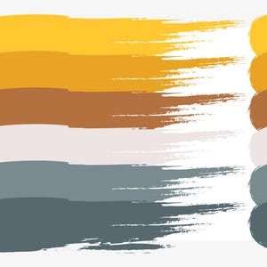 Golden Hour Color Palette, Yellow, Teal Green, Boho Aesthetic, Branding ...