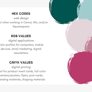 Rustic Pink Peony Color Palette for Branding, Emerald Green, Mint ...