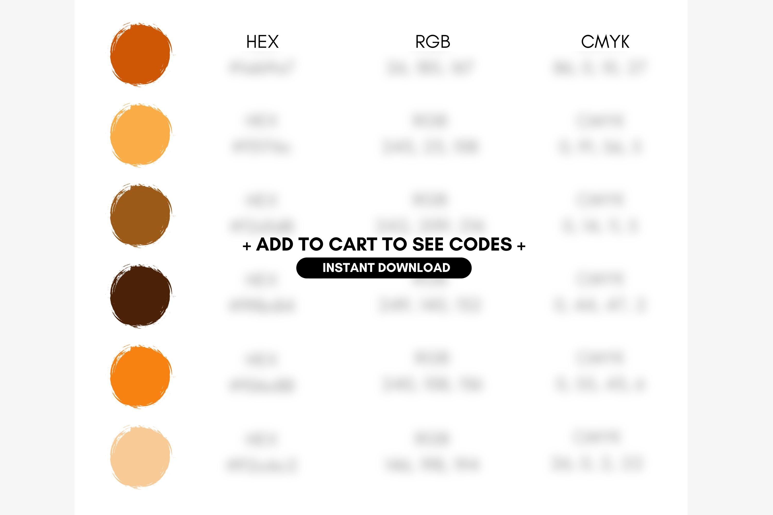 Orange and Brown Fall Color Palette, Branding Design for Small Business ...