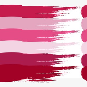 Bright Rich Pink Shades, Color Palette, Soft Pale Pink Brand Colors ...
