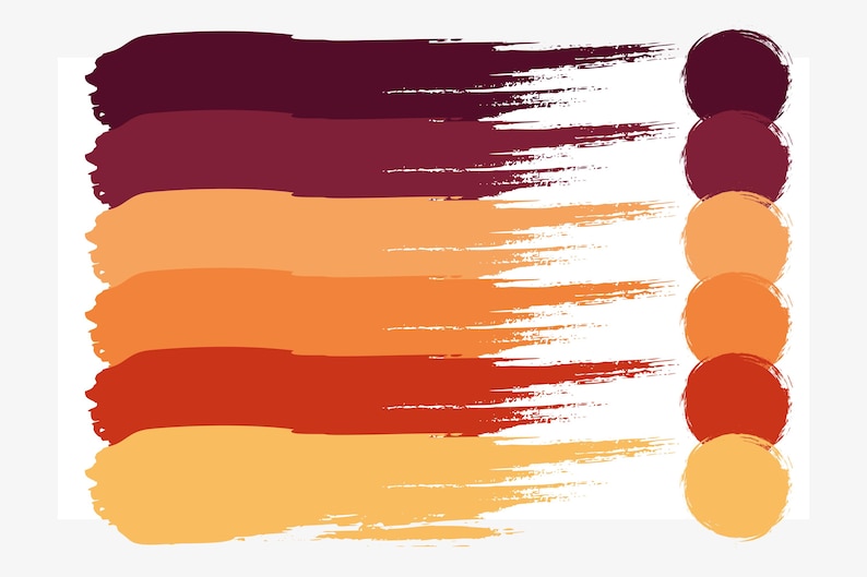 Vibrant Autumn Color Palette for DIY Branding Design, Fall Leaves ...
