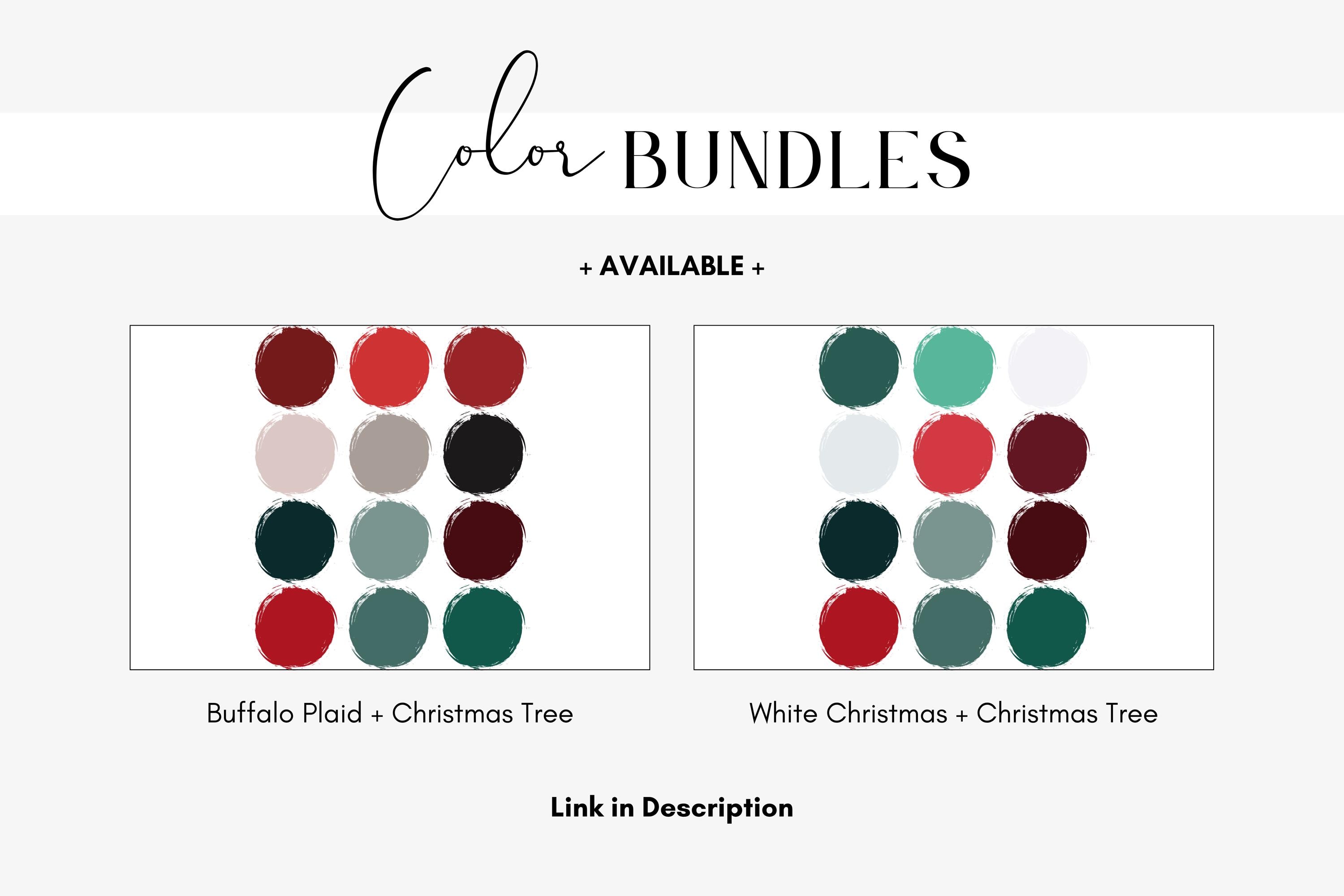 Classic Christmas Color Palette, Red, Green, Silver, Gold, Branding ...