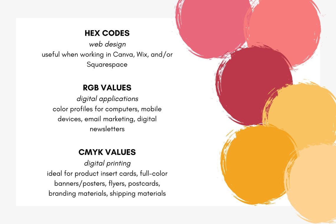 Citrus Color Palette for Branding, Dark Rosy Pink, Coral, Crimson ...