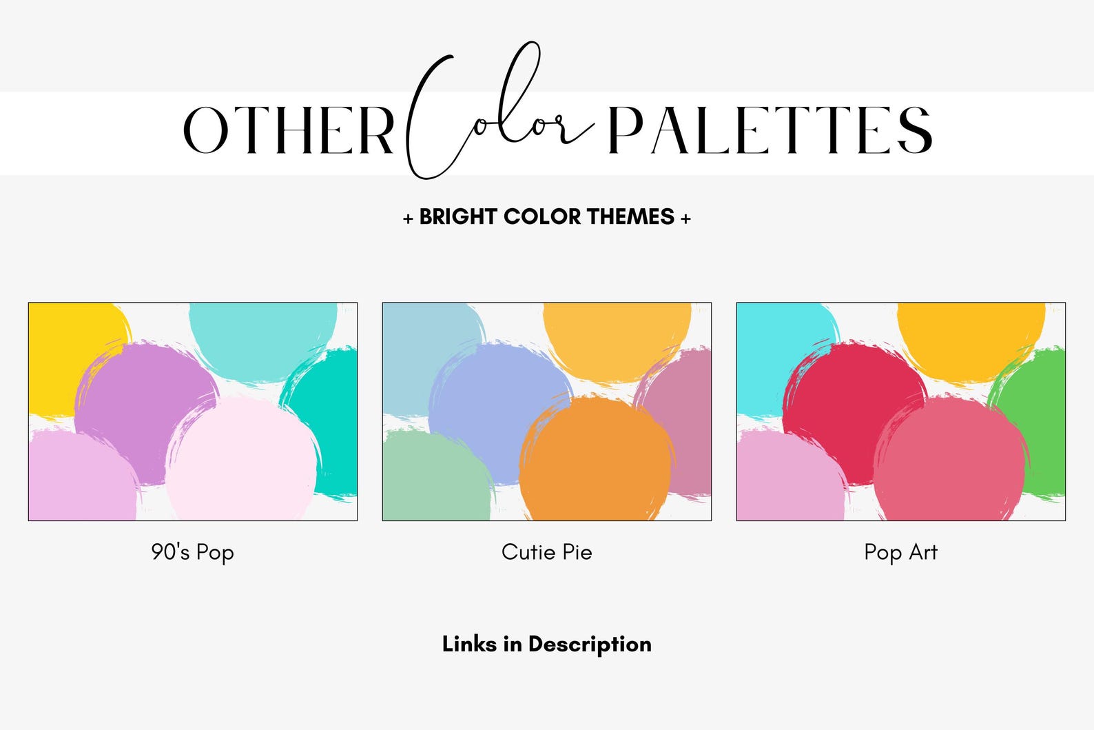 90s Vibes Color Palette for Branding Design, Bright Nostalgic Color ...