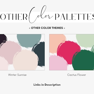 Rustic Pink Peony Color Palette for Custom Branding, Website Design ...