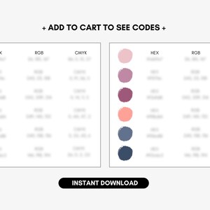 Moody Hydrangea Brand Color Palette, Purple, Lavender, Dusty Rose ...