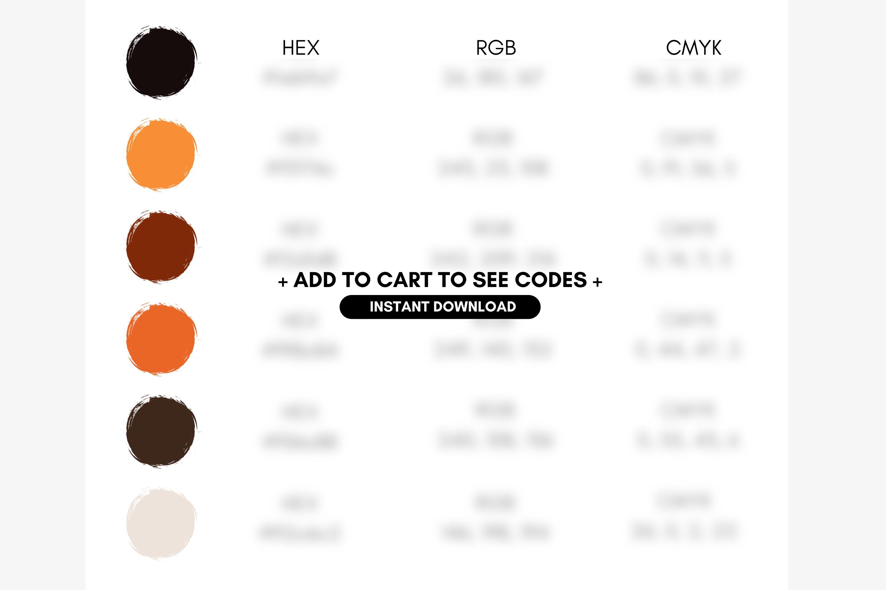 Halloween Cookies Color Palette, Spooky Season Brand Colors for Website ...
