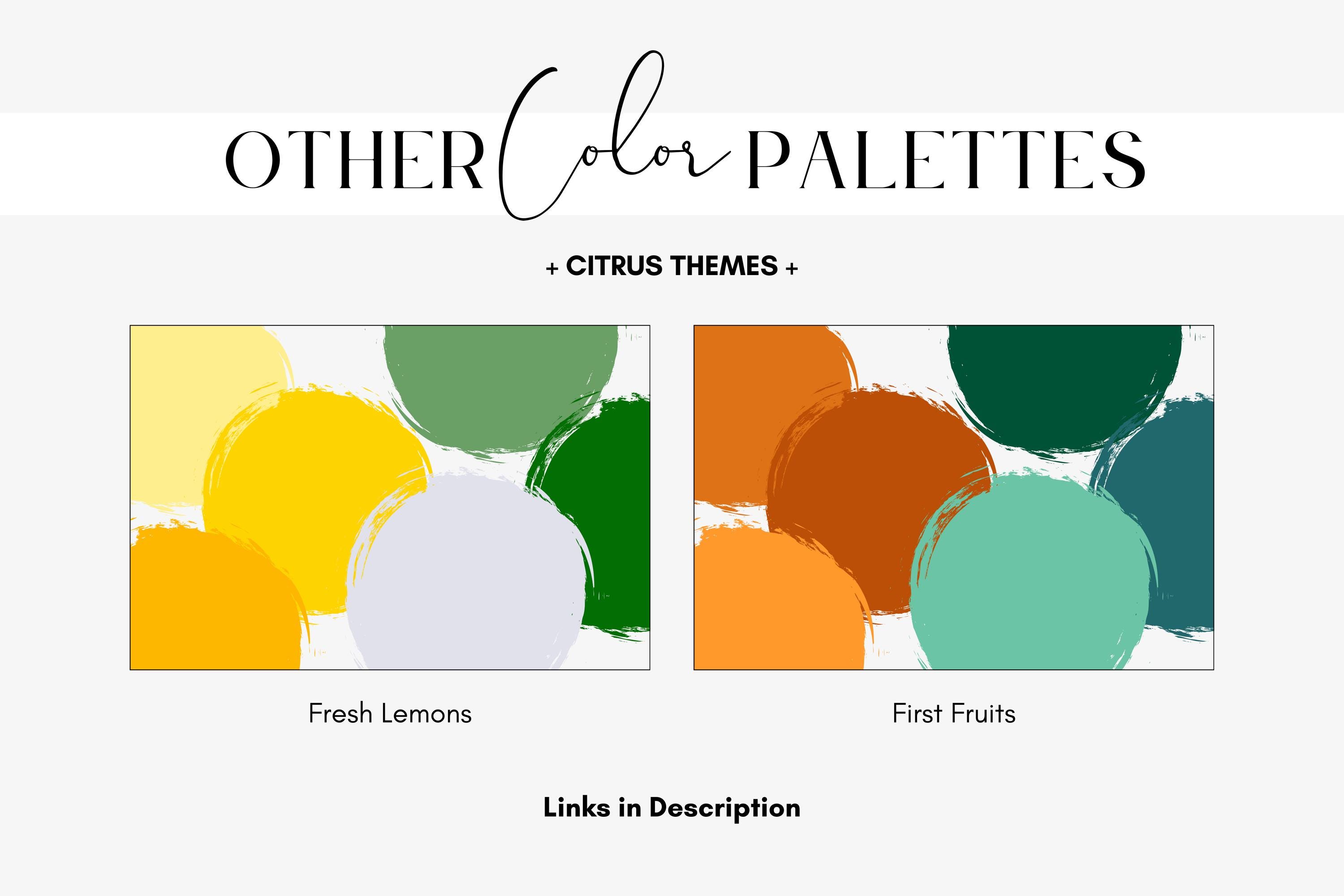 Grapefruit Color Palette for Branding, Marigold, Blood Red Orange, Soft ...