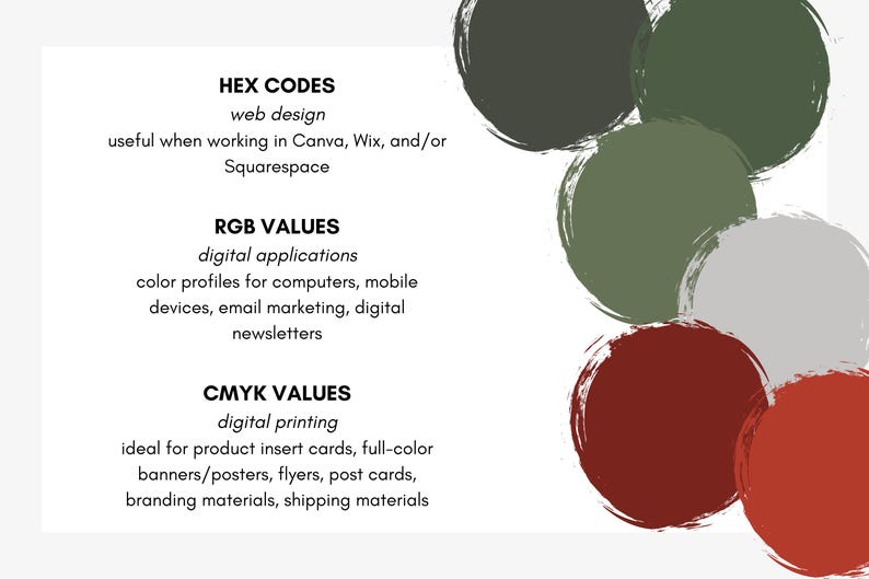 Earthy Christmas Color Palette for Branding Design, Green and Red ...