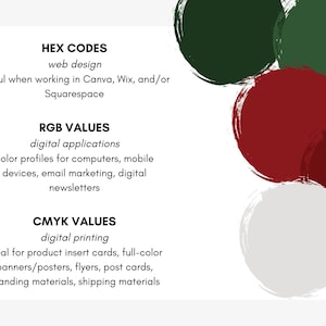 Classic Christmas Color Palette, Red, Green, Silver, Gold, Branding ...