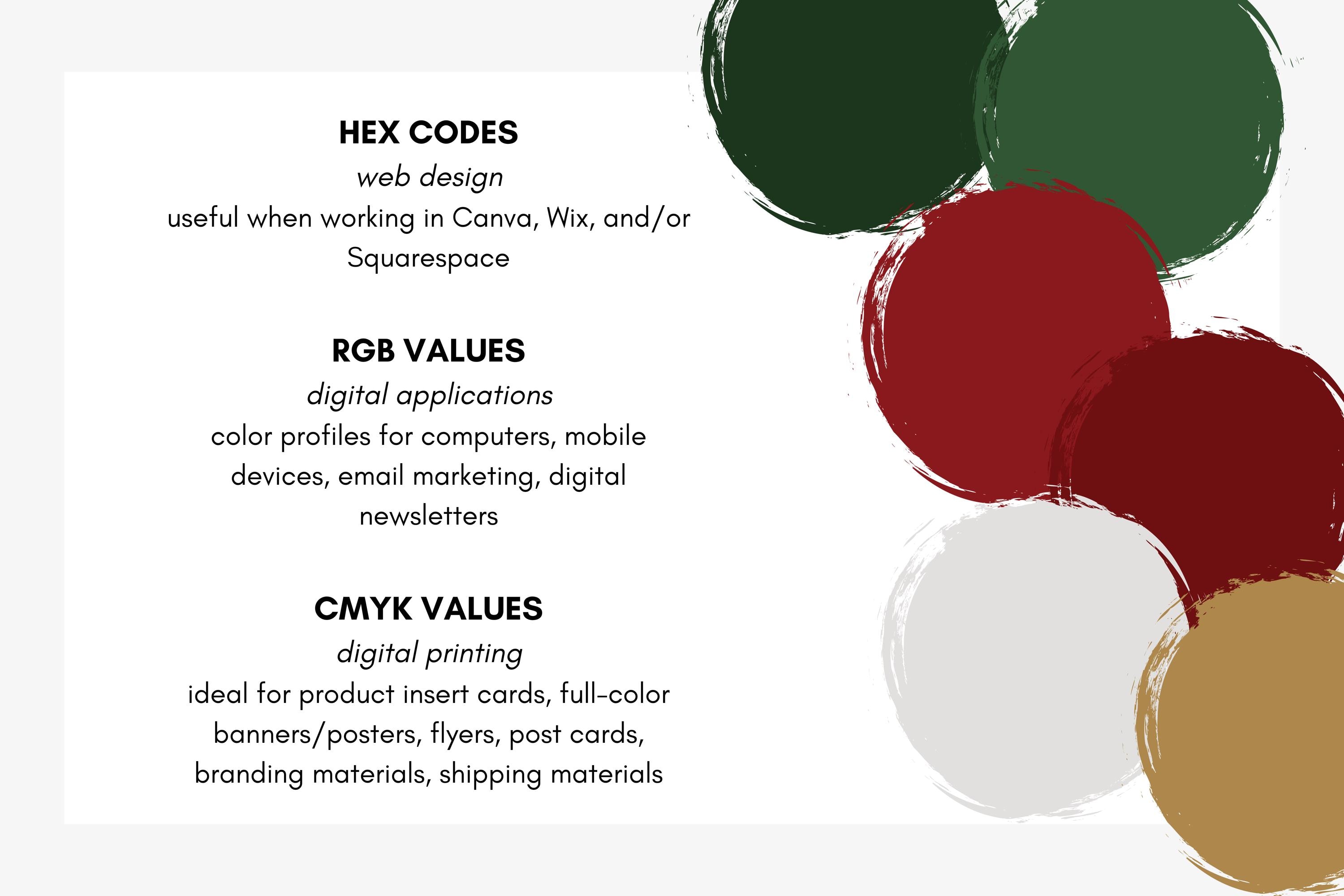 Classic Christmas Color Palette, Red, Green, Silver, Gold, Branding ...
