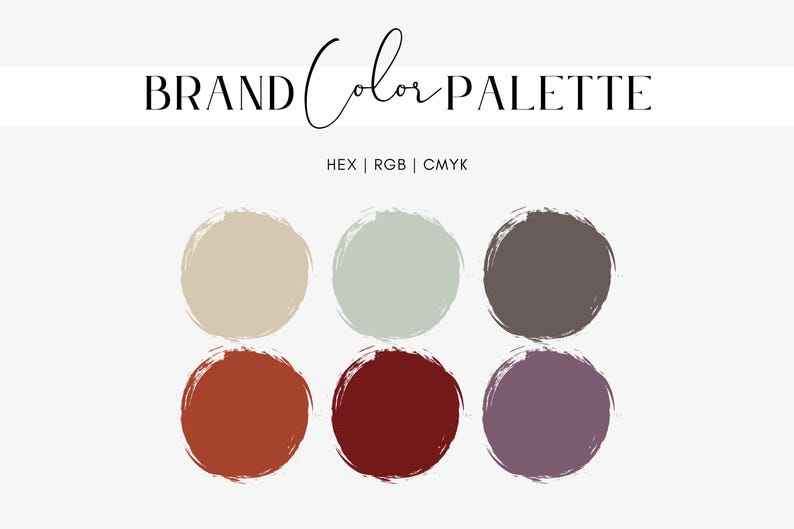Cozy Fall Color Palette for Digital Marketing Materials, Autumn Brand ...