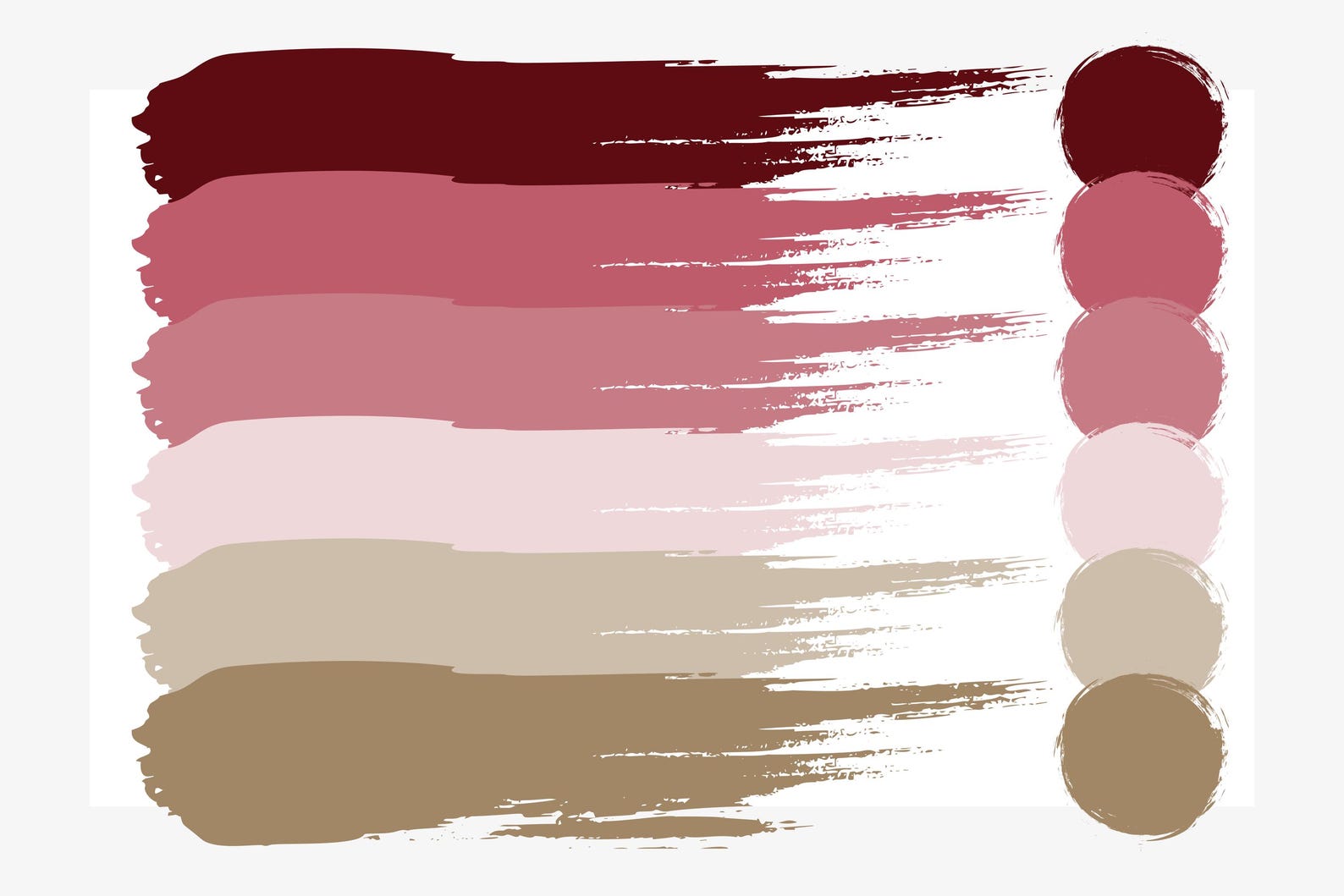 Love Letters Color Palette, Burgundy, Rouge, Rusty Rose, Light Pink ...