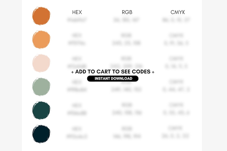 Orange and Green Color Palette for Digital Marketing Materials, Autumn ...