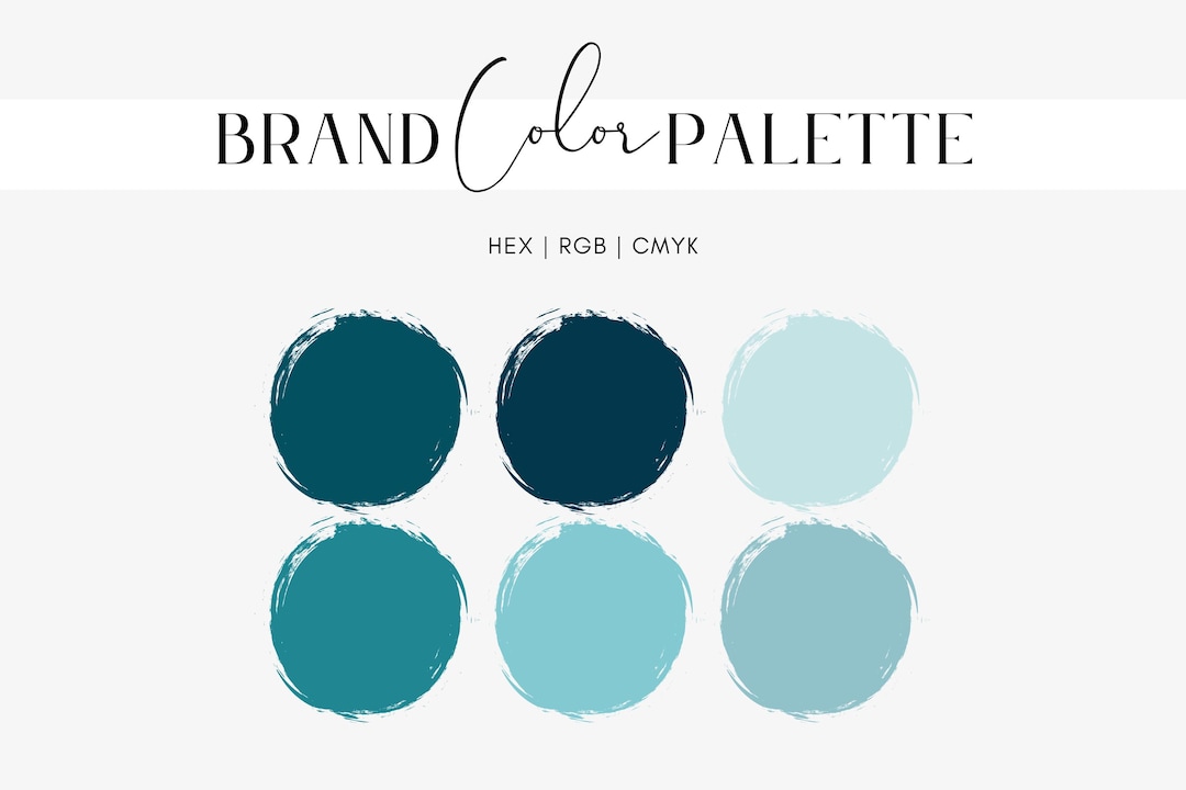 Vibrant Turquoise Color Palette, Teal, Midnight Blue, Aqua ...