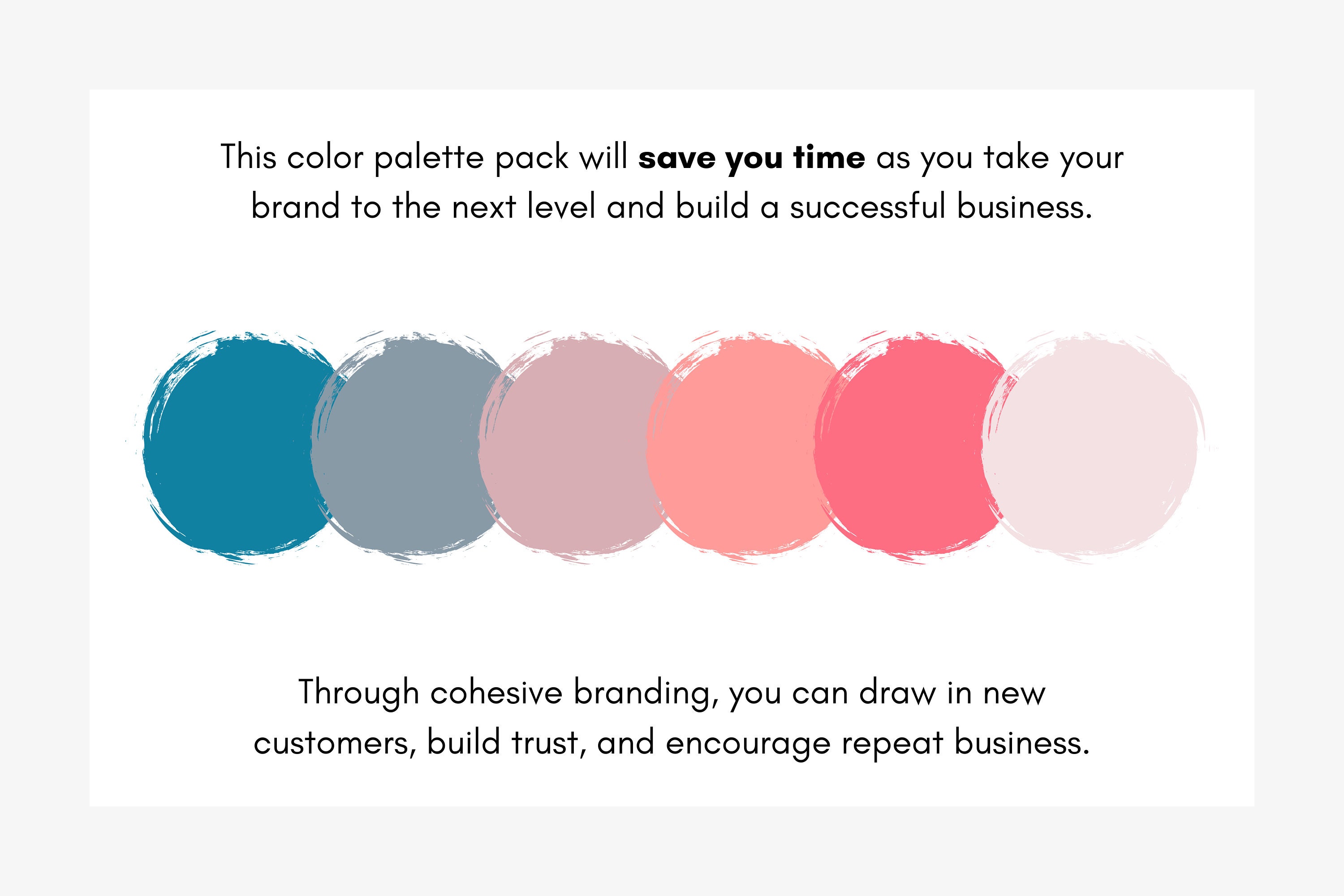Blue Pink Color Palette, Branding Design, Bright Bold Color Scheme for ...