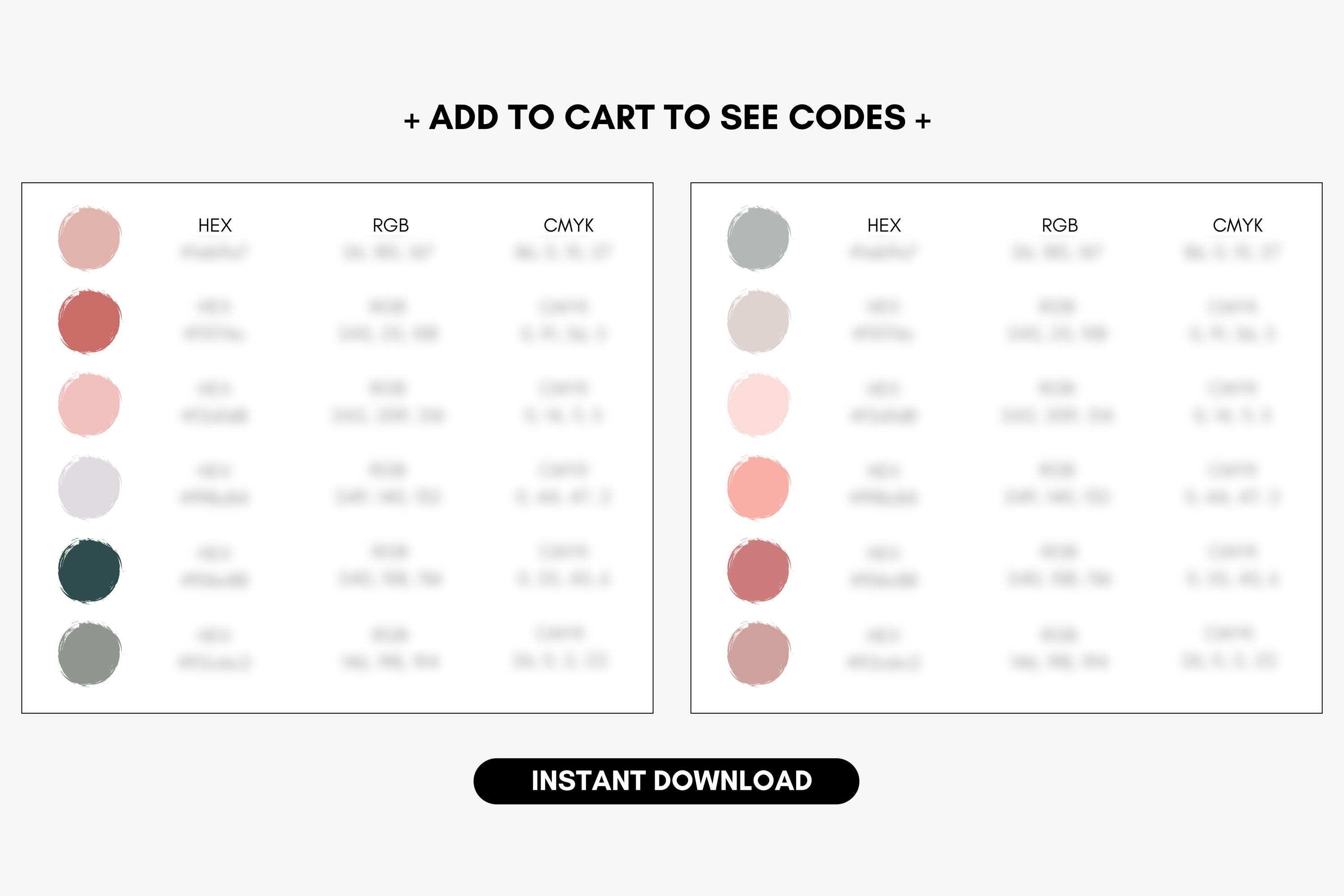 Soft Natural Earth Tones Color Palette, Peach, Coral, Blush Pink, Gray ...