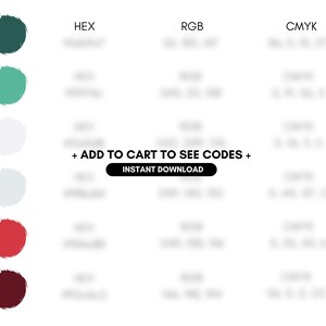 White Christmas Color Palette, Red, Green, Ice Blue, Small Business ...