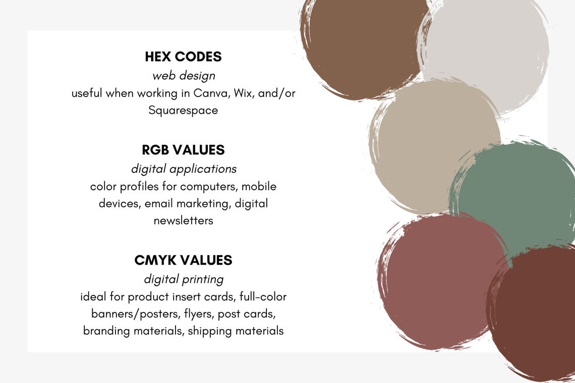 Fall Color Palette for Digital Marketing Materials, Autumn Brand Colors ...
