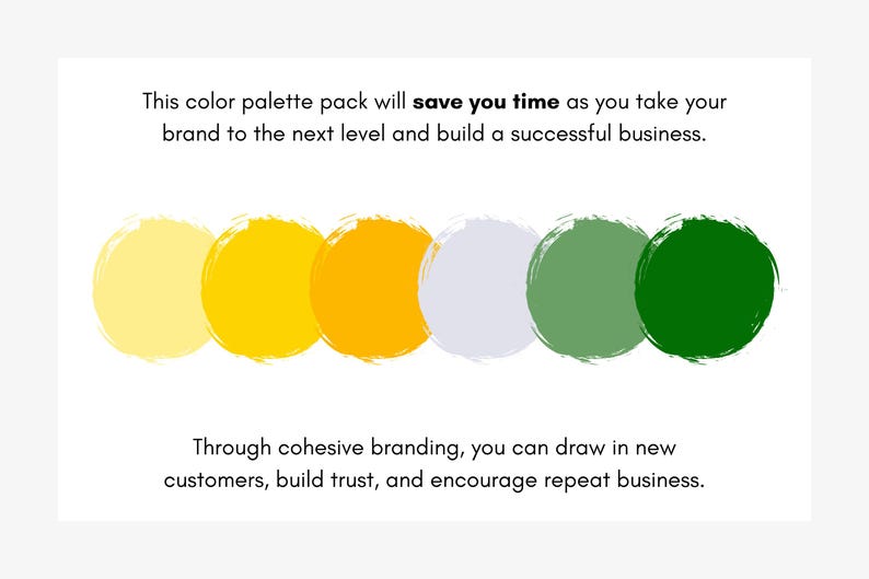Fresh Lemons Color Palette, Bright and Happy Brand Colors, Vibrant ...