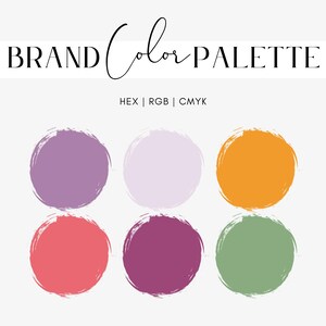 Wildflowers Color Palette, Lavender, Purple, Yellow Gold, Coral Pink ...
