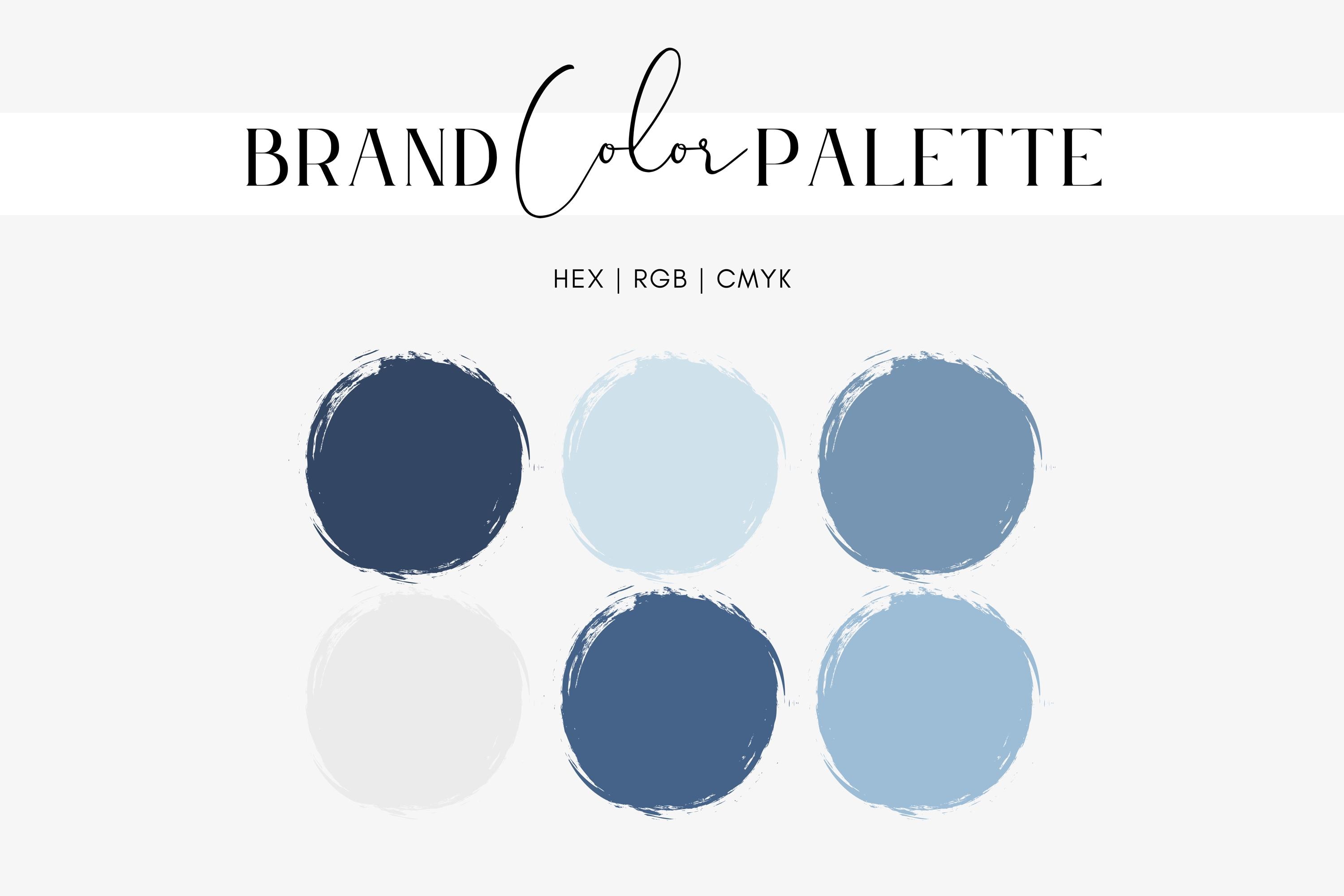 Shades of Blue Color Palette, Dark, Ash, Charcoal, Ice, White, Website ...