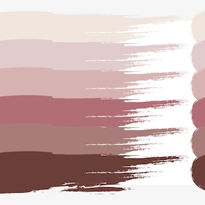 Dusty Rose Color Palette, Soft Pink Brand Colors for Website and Social ...