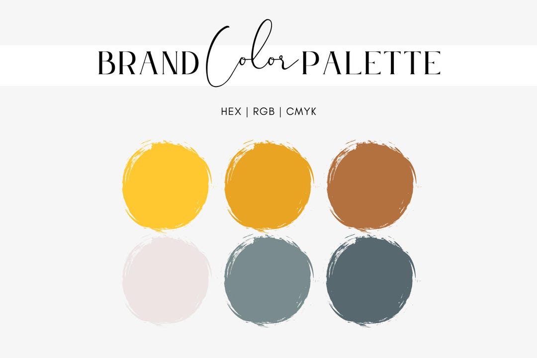 Golden Hour Color Palette, Yellow, Teal Green, Boho Aesthetic, Branding ...