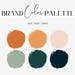 Orange and Green Color Palette for Digital Marketing Materials, Autumn ...