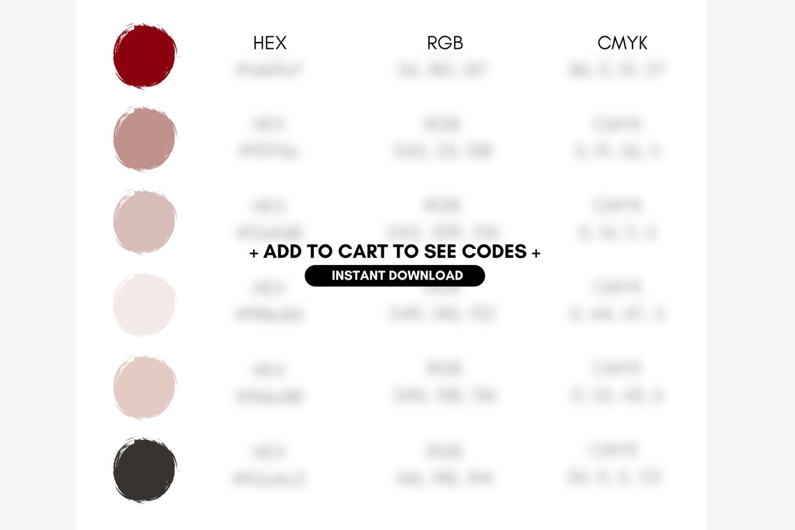Romantic Color Palette, Cherry Red, Taupe, Blush Pale Pink, Sand ...