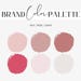 Soft Pink Shades, Muted Color Palette, Bright Pink, Light Gray, Brand ...