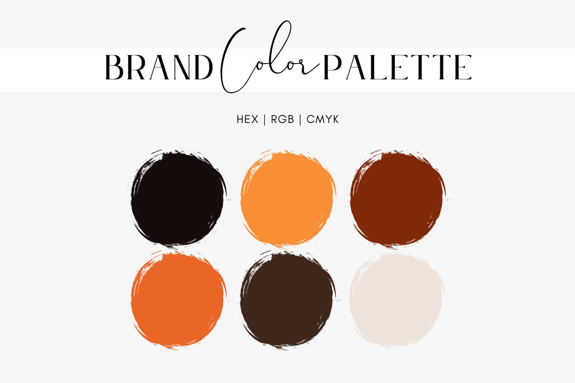 Halloween Cookies Color Palette, Spooky Season Brand Colors for Website ...