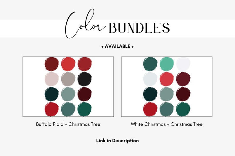 Dark Green and Red Christmas Tree Color Palette, Holiday Branding ...