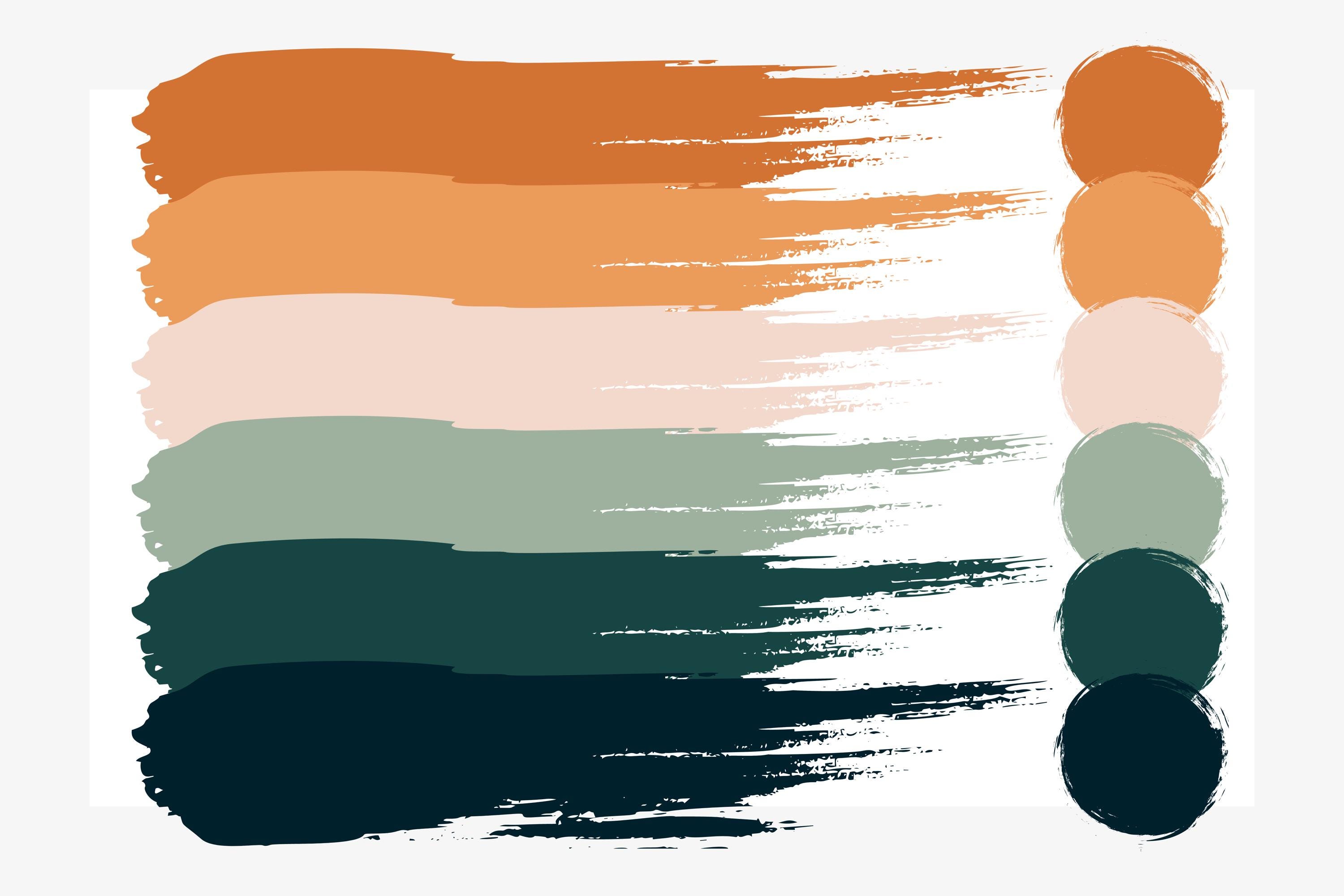 Orange and Green Color Palette for Digital Marketing Materials, Autumn ...