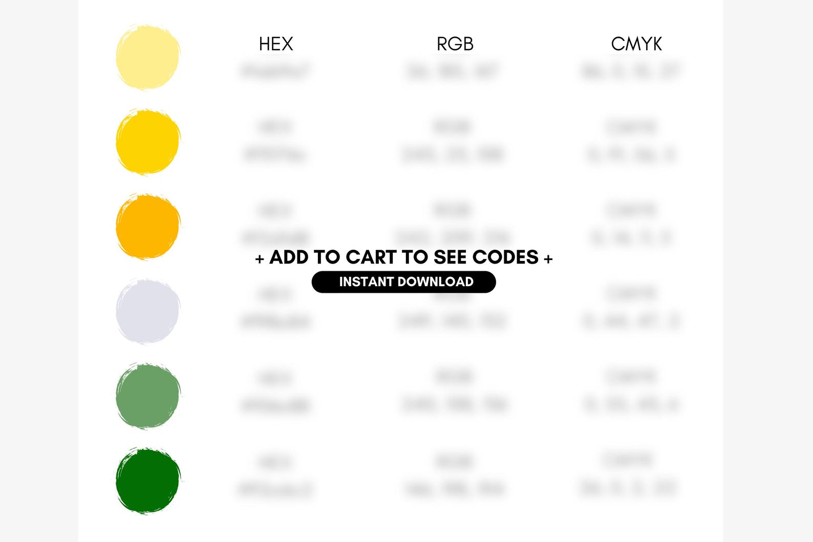 Fresh Lemons Color Palette, Bright and Happy Brand Colors, Vibrant ...