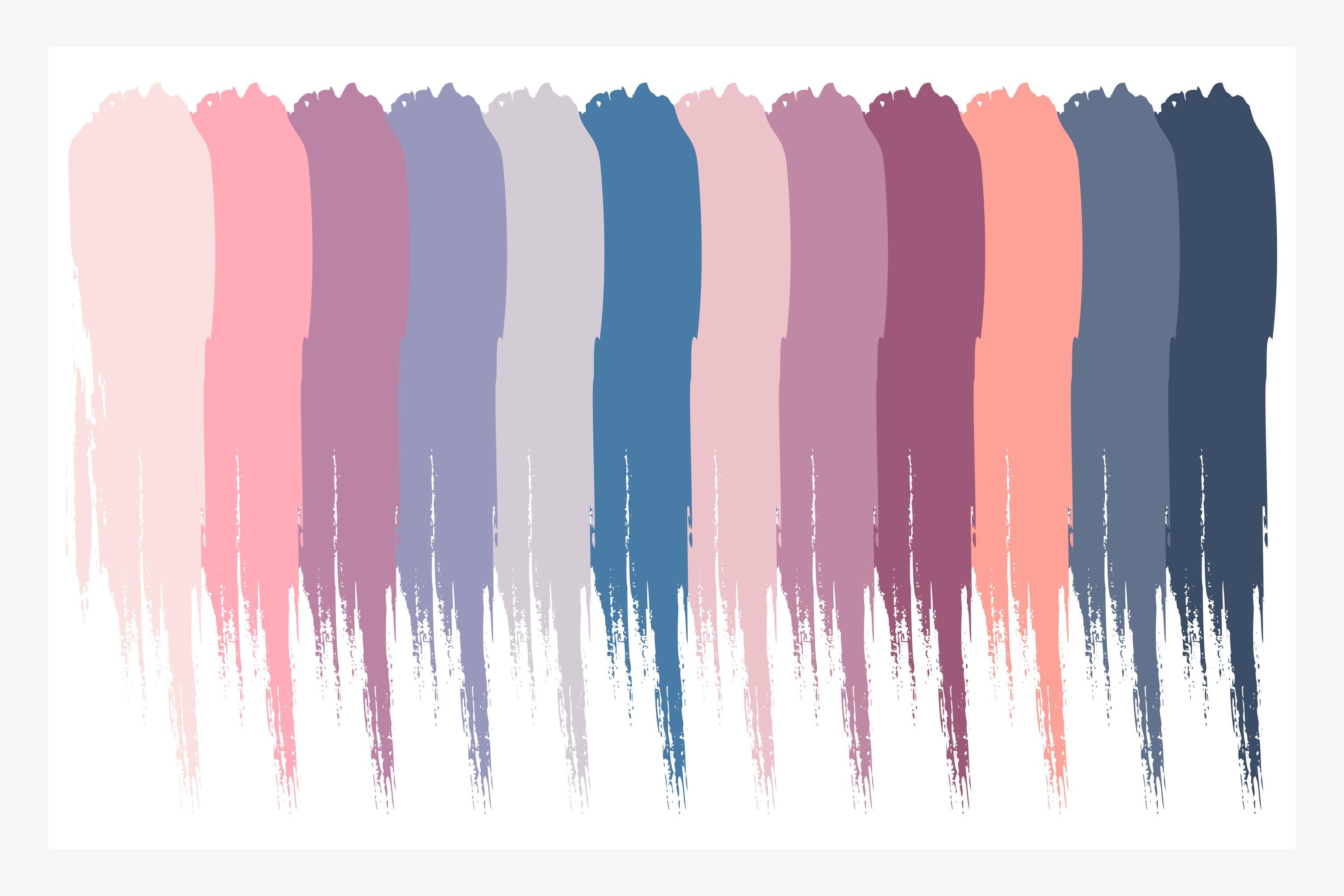 Peace and Sunset Color Palette Bundle, Pink, Periwinkle, Lavender ...