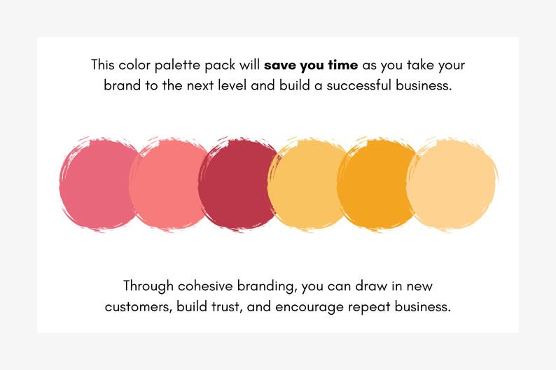 Citrus Color Palette for Branding, Dark Rosy Pink, Coral, Crimson ...