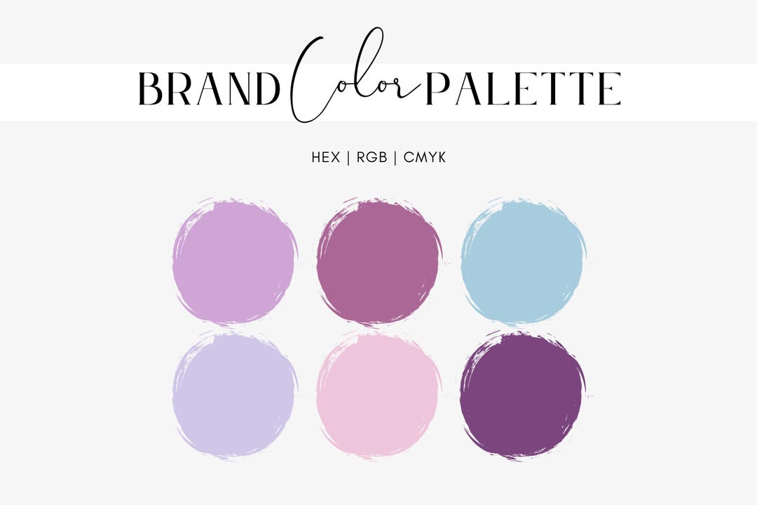 Vibrant Purple Color Palette for Branding Design, Bright Hues, Color ...