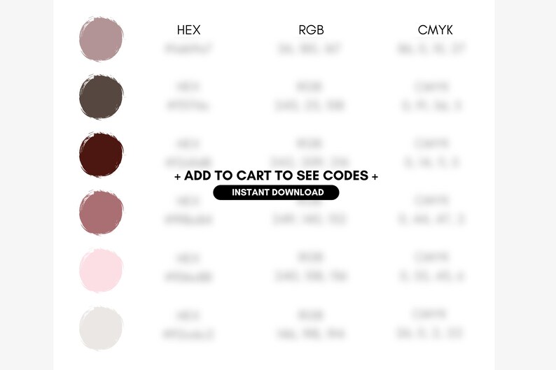 Cherry Blossoms Color Palette, Moody Branding for Website Color Scheme ...