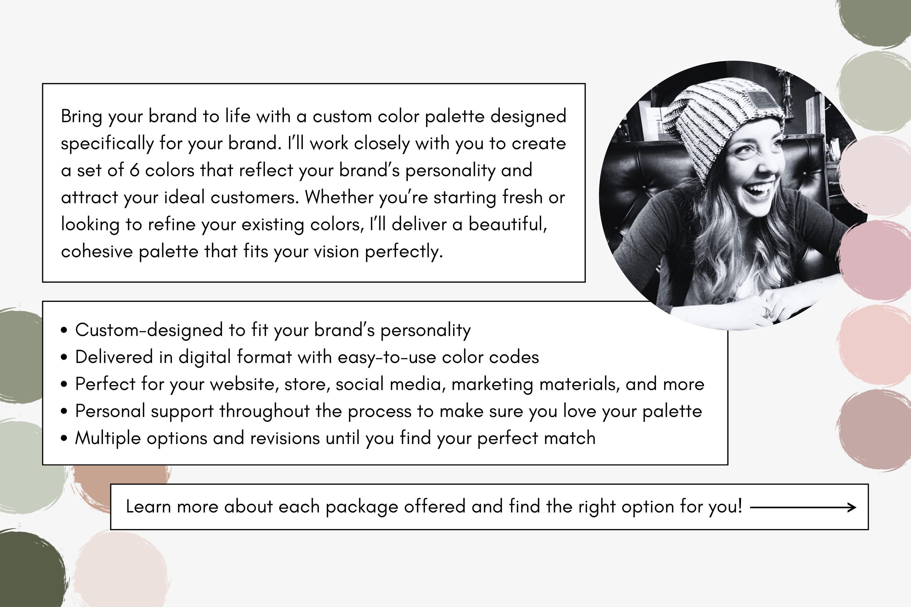 Custom Color Palette, Premium Package, Branding for Small Businesses ...