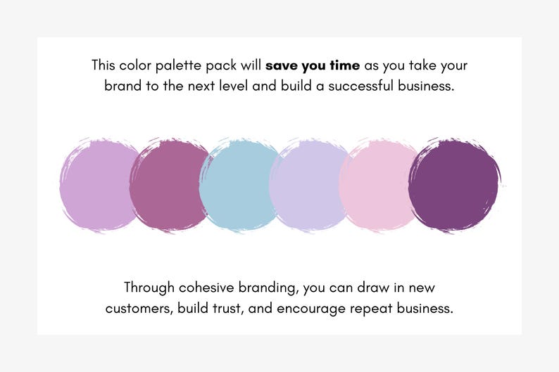 Vibrant Purple Color Palette for Branding Design, Bright Hues, Color ...