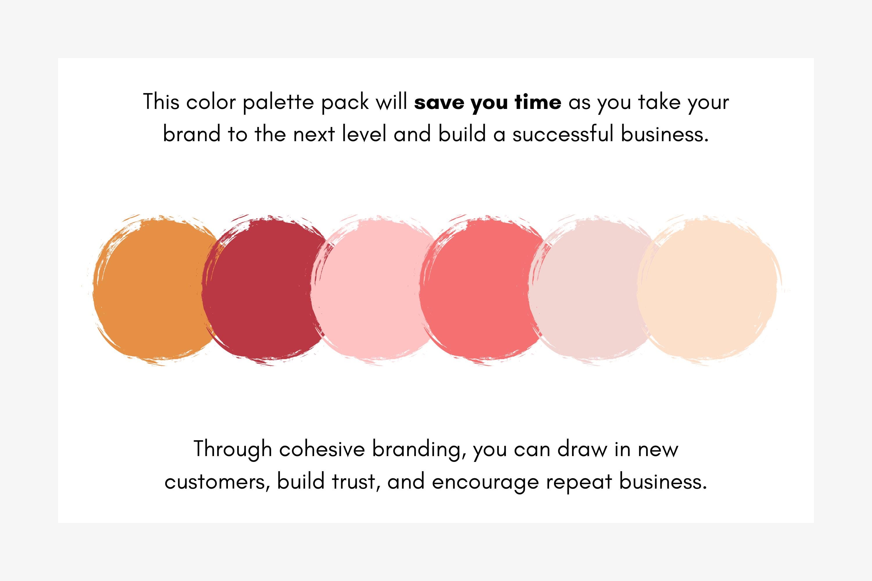 Grapefruit Color Palette for Branding, Marigold, Blood Red Orange, Soft ...