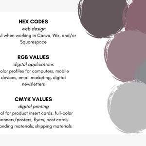 Mauve Color Palette, Natural Color Theme, Branding for Website and ...