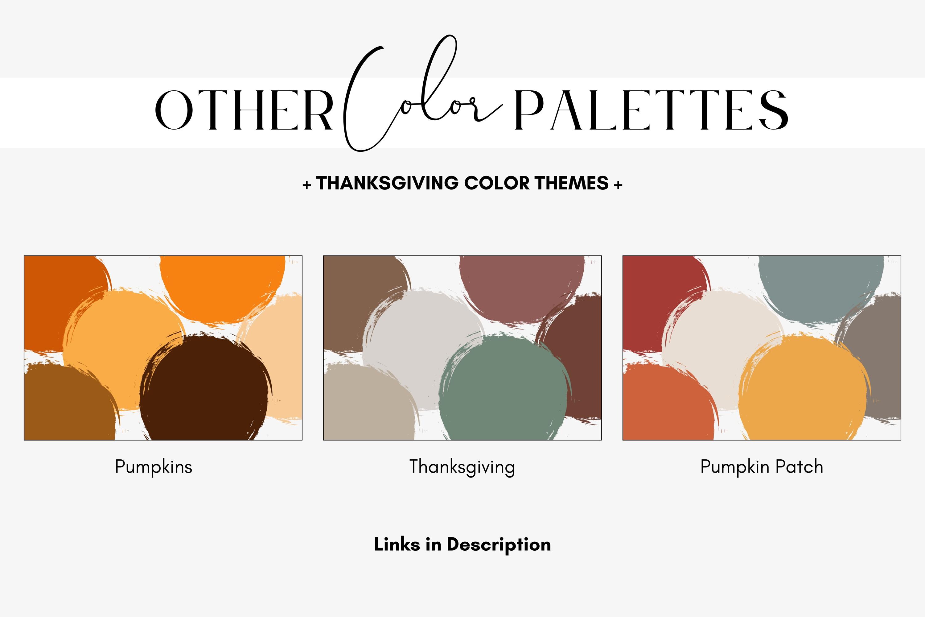 Orange and Green Color Palette for Digital Marketing Materials, Autumn ...