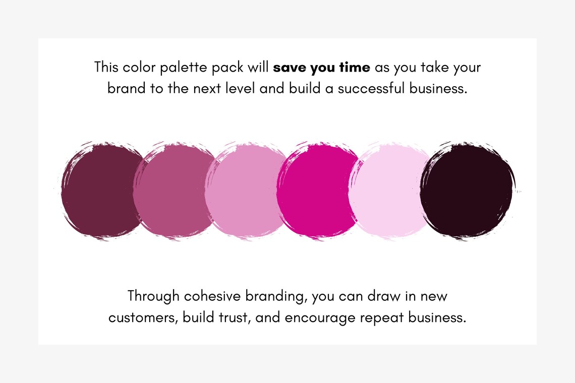 Dramatic Pink Color Palette, Small Business Branding Colors, Port Red ...