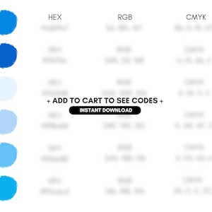 Vibrant Blue Color Palette for Website Color Scheme, Branding Design ...