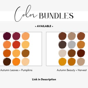 Orange and Brown Fall Color Palette, Branding Design for Small Business ...