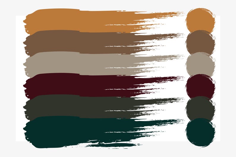 Moody Fall Color Palette for Branding Design, Autumn Brand Colors for ...