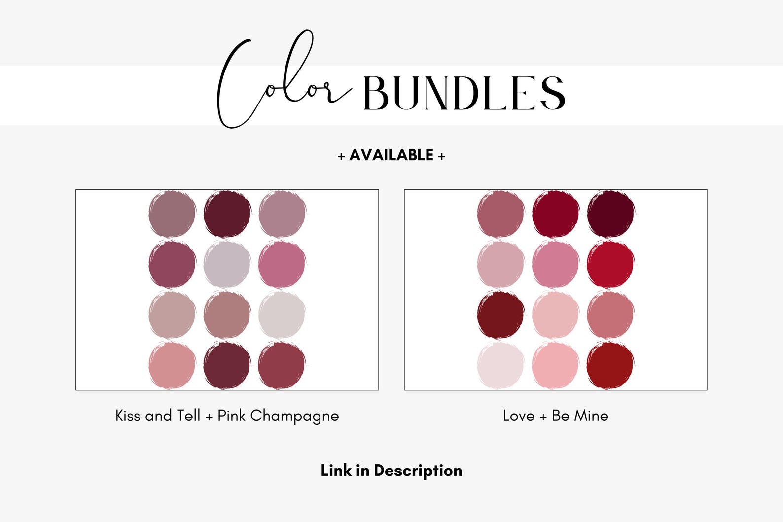 Soft Blush Pink, Dusty Rose, Rich Red Shades, Color Palette, Love ...