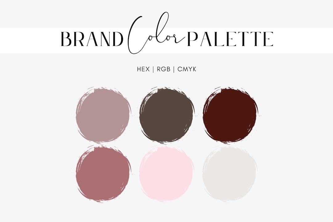 Cherry Blossoms Color Palette, Moody Branding for Website Color Scheme ...
